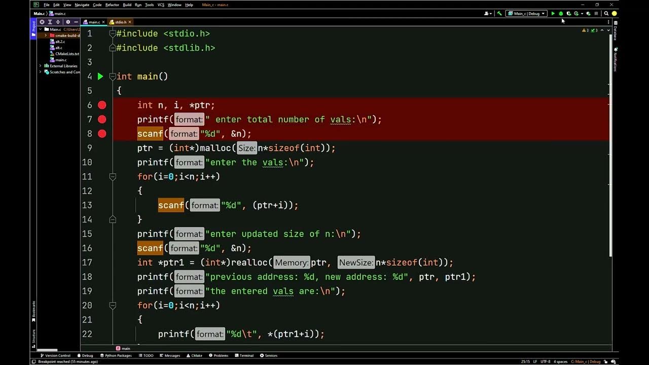 C Programming - realloc - Dynamic Memory Allocation - YouTube