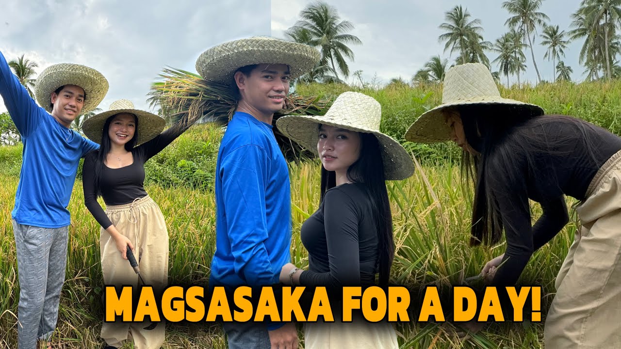 MAGSASAKA FOR A DAY! NGAYON KO LANG ITO NAGAWA!🌾 - YouTube
