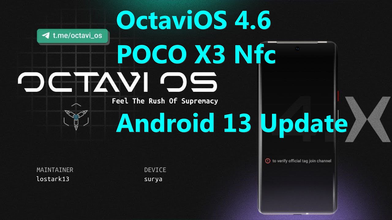 مراجعة الروم المعدل Review Rom OctaviOS 4.6 POCO X3 Nfc Android 13 Update - YouTube