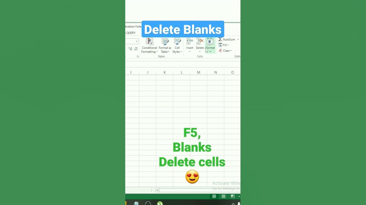 How To Delete Blank Cells In Excel Faster Subscribe For More YouTube how-to-delete-blank-cells-in-excel-faster-subscribe-for-more-youtube