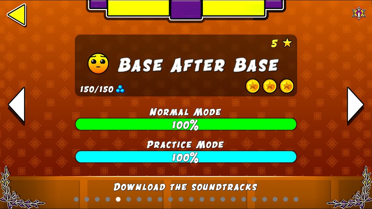 Geometry Dash - Base After Base (Hard) - YouTube