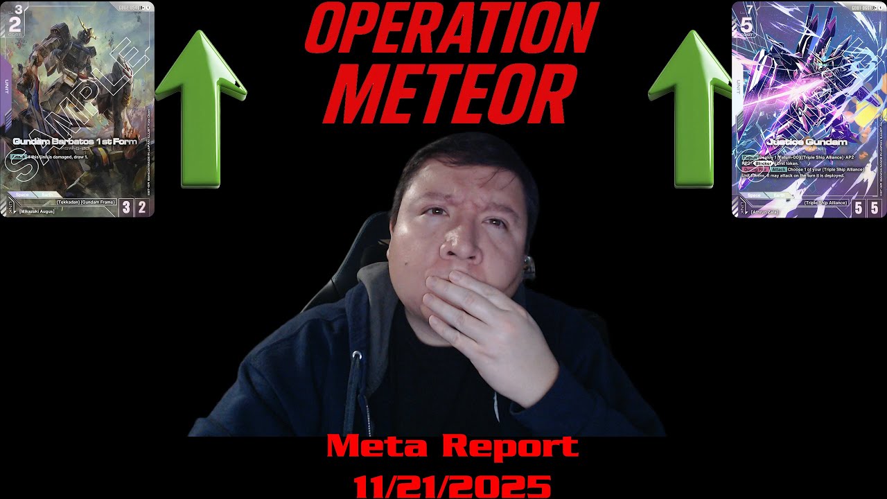 Operation Meteor Meta Report 11/21/2025 | Gundam Card Game - YouTube