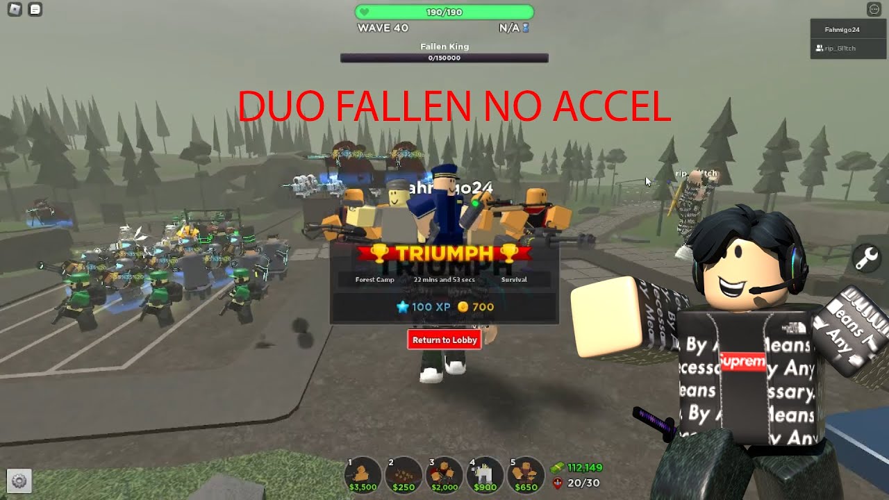 (Roblox) TDS DUO FALLEN STRAT SHOUT OUT TO @Gl1tch585_ Works in most ...