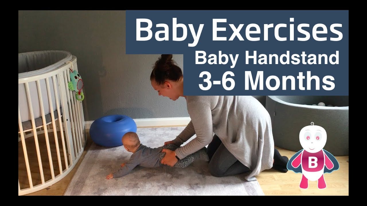 Baby Exercises and Activities ★ 3-6 months ★ Baby Handstand ★ Baby ...