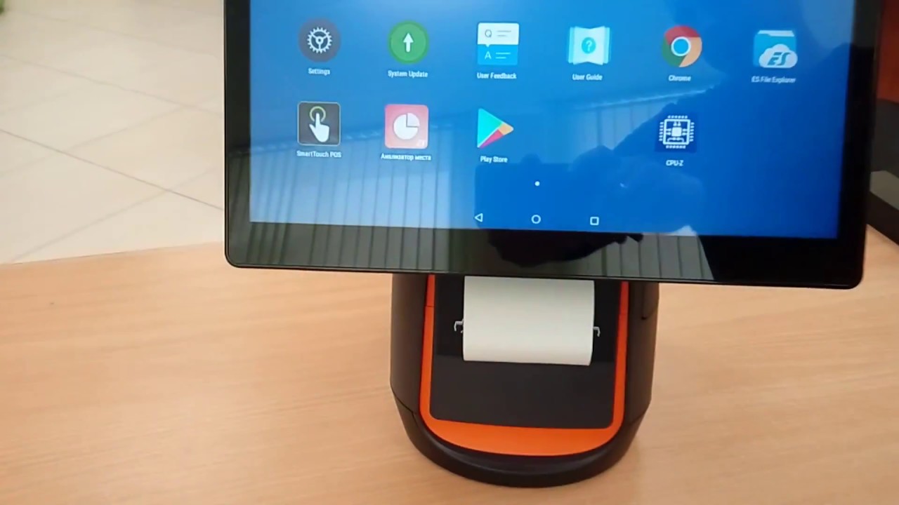 POS терминал Sunmi T1 Android - YouTube