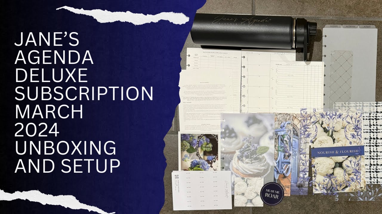 Unboxing and Setup of Jane’s Agenda March 2024 Deluxe Subscription Box ...