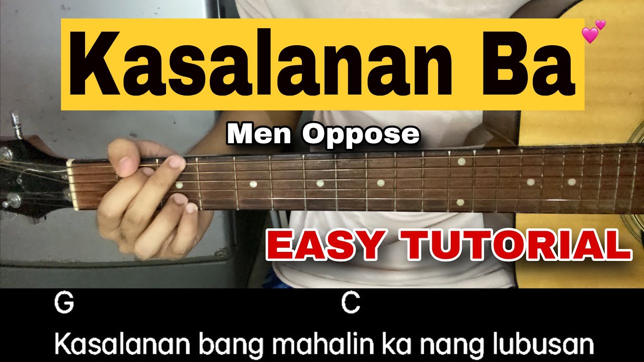 Kasalanan Ba - Men Oppose | EASY GUITAR TUTORIAL - YouTube