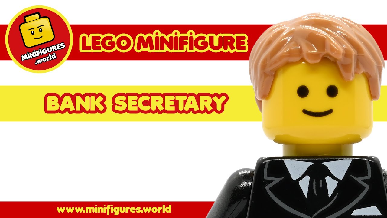 🏦 LEGO minifigure: Bank Secretary (twn252) 🏦 [MONEY] - YouTube