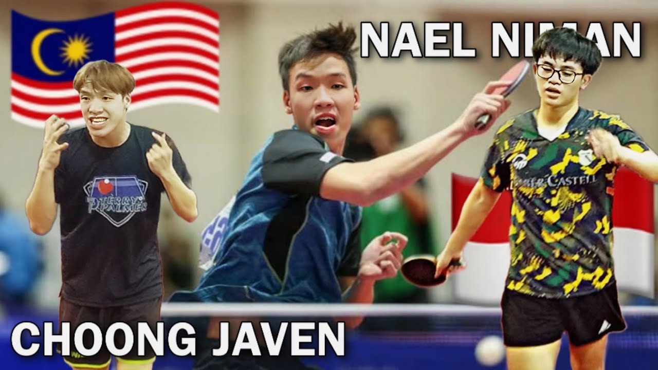 CHOONG JAVEN (ASEAN STAR) VS NAEL NIMAN (STONI) LIGA TENIS MEJA ...