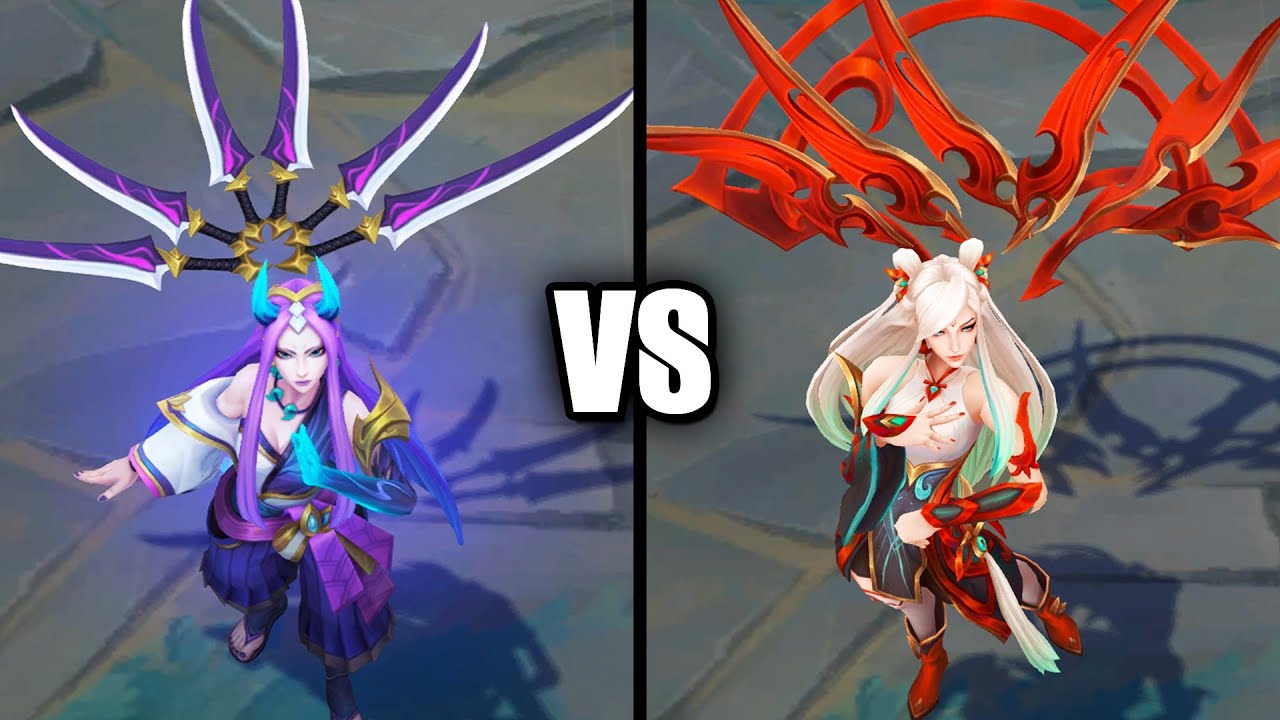 Spirit Blossom Irelia vs Mythmaker Irelia Legendary Skins Comparison ...
