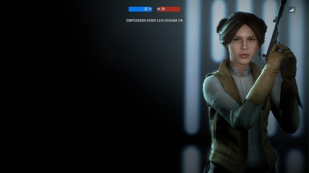 STAR WARS Battlefront II Jugando con Leia organa (En español ) - YouTube
