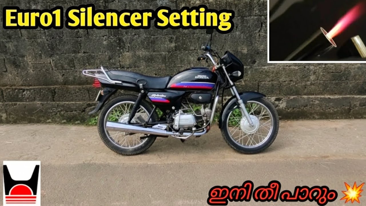 Euro One Silencer Setting🔧 to a Millenium Euro 2 Splendor ️വണ്ടി ഇപ്പോ ...