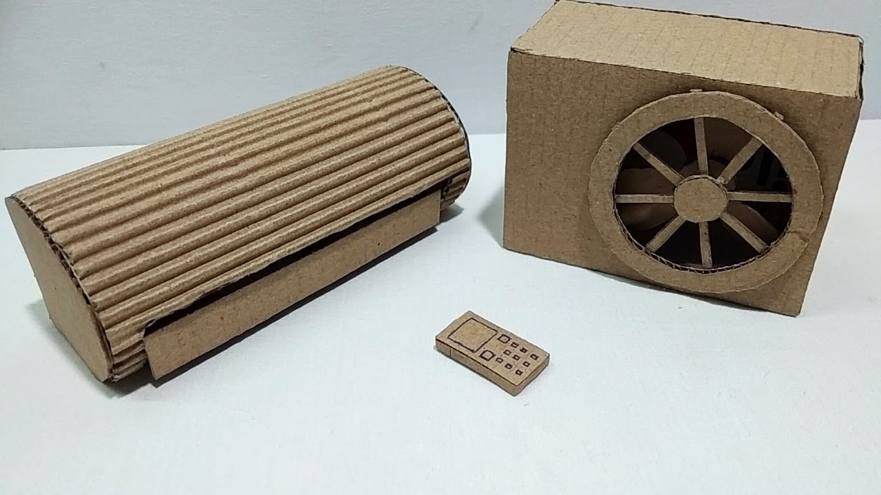 How to make a AC in cardboard - YouTube