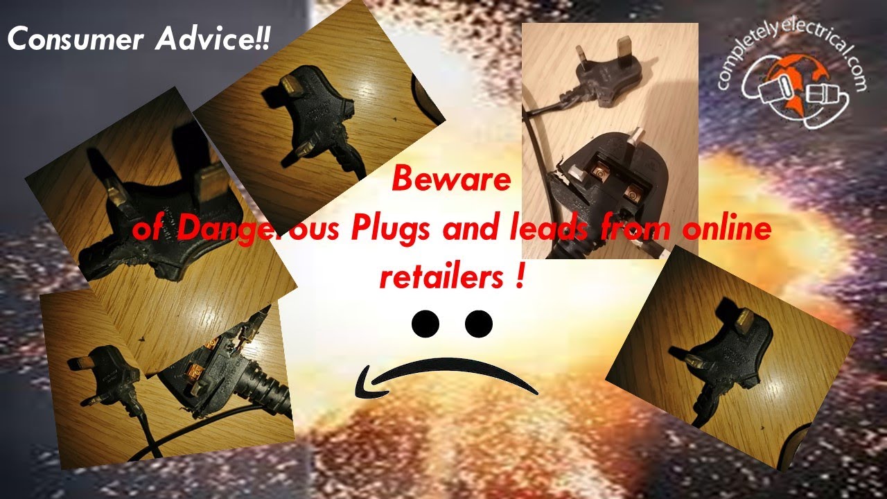 Dangerous power plugs and leads from Amazon - YouTube