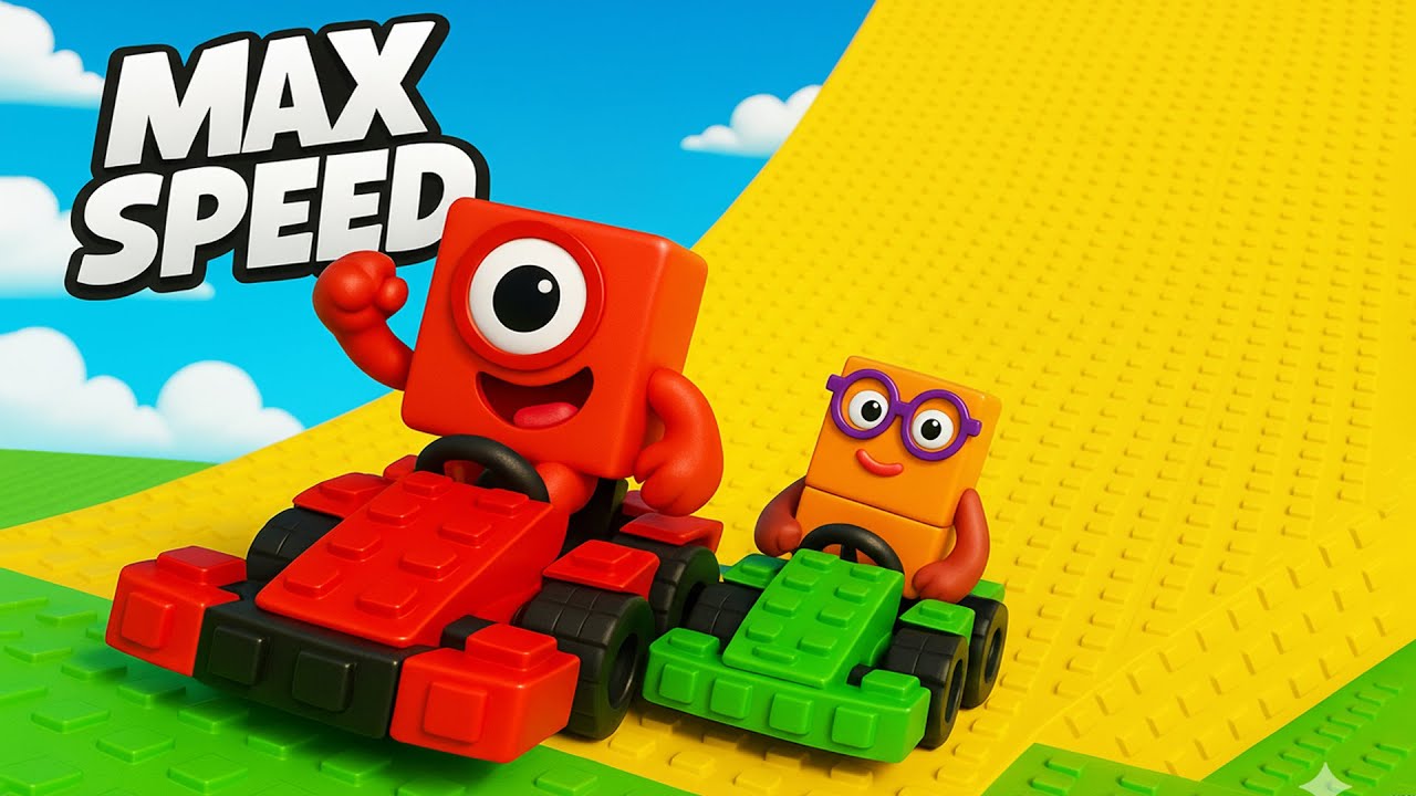 Numberblocks Play Ride A Cart Down A Slide in Roblox! 🎢🚗 - YouTube