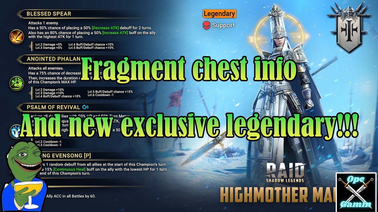 New legendary & fragment chest info [Raid: Shadow Legends] - YouTube