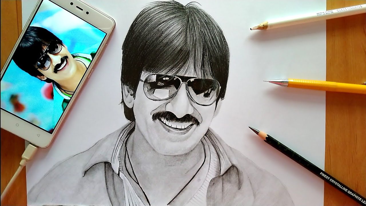 Drawing Ravi Teja Youtube
