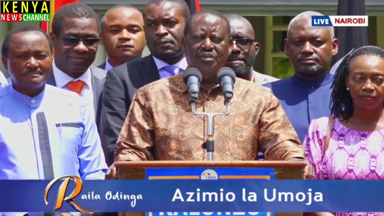 LIVE - RAILA AZIMIO BIG ANNOUNCEMENT ON RUTO'S FINANCE BILL & HOUSING ...