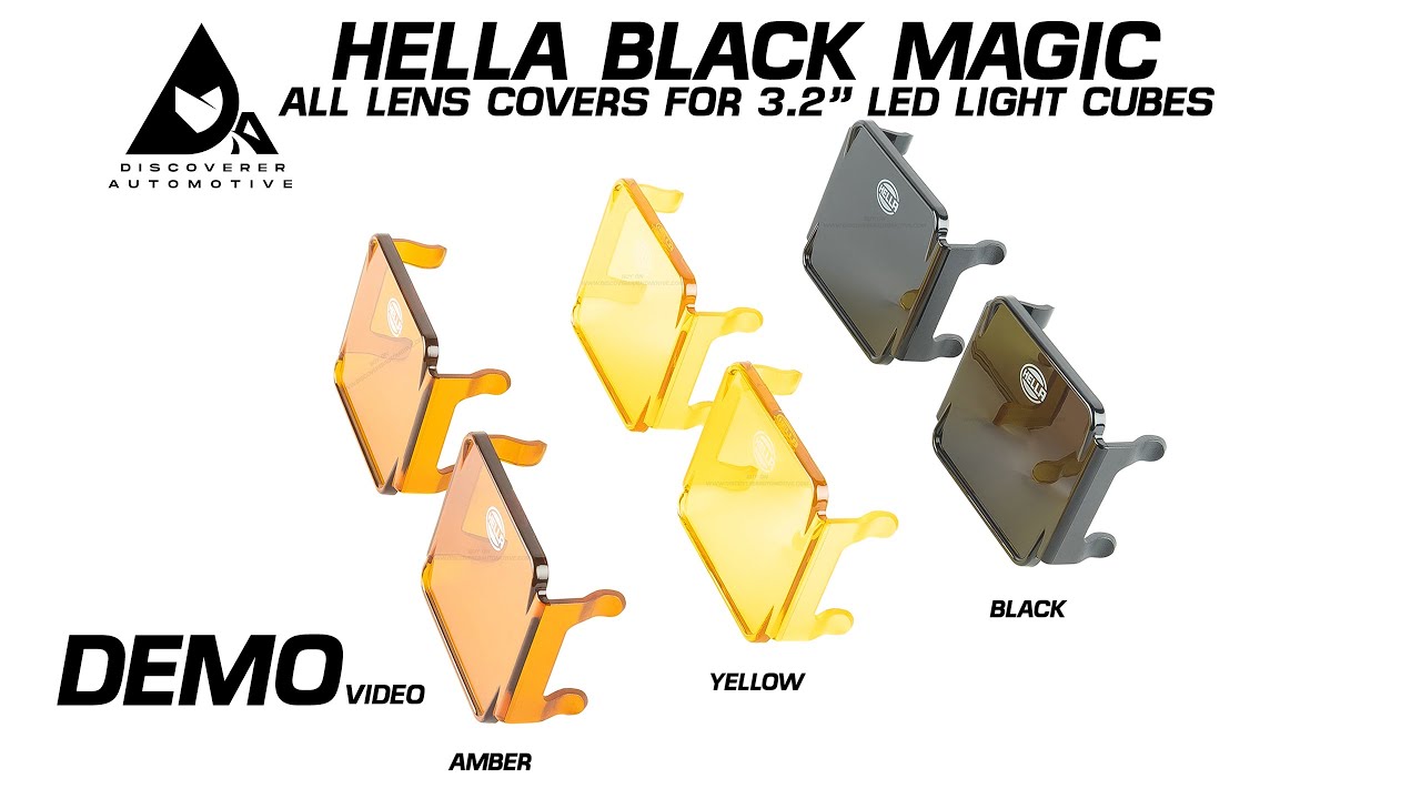 Quick & Dirty Demo | All Lens Covers for Hella Black Magic 3 2" LED ...