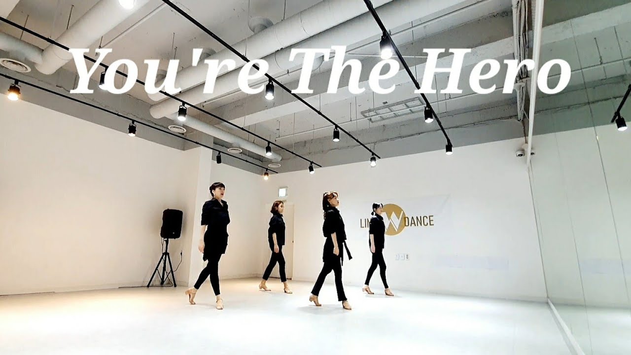 You're The Hero Line Dance (Demo&Count) - YouTube