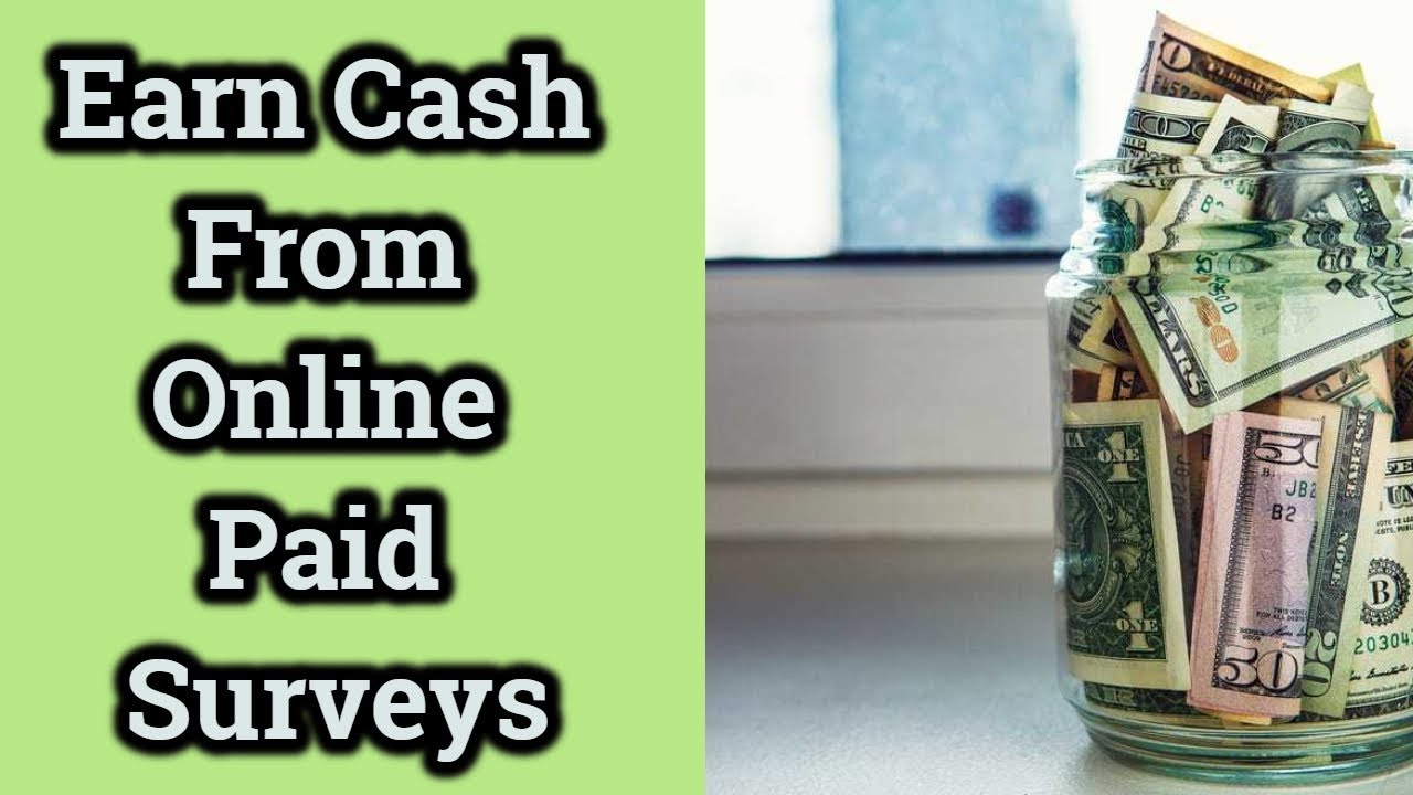 Earn Cash From Online Paid Surveys - YouTube