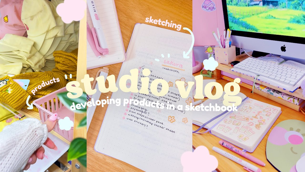 STUDIO VLOG How I develop product ideas for my full-time etsy business ...