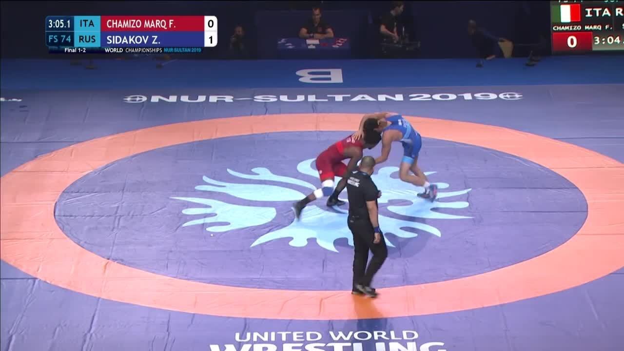GOLD FS - 74 kg: F. CHAMIZO MARQ (ITA) v. Z. SIDAKOV (RUS) - YouTube