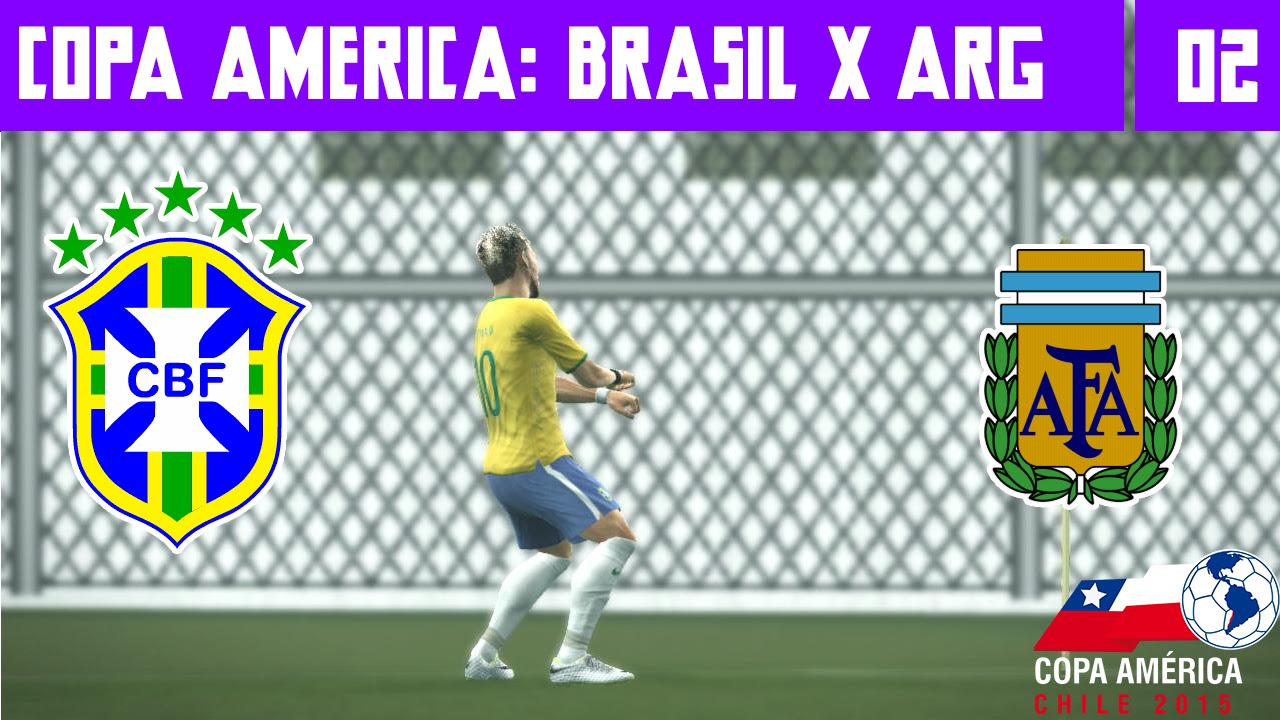 COPA AMÉRICA 2015 #2 - Brasil x Argentina (PES 2013) - YouTube