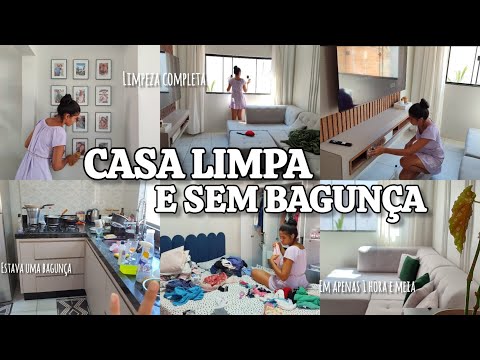 LIMPANDO a casa INTEIRA em menos de 3 horas| estava uma bagunça 😰, DESAFIO| (ft. Meu Vlog)