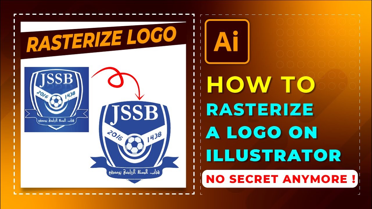 How to rasterize a logo '' JSSB '' | The big designers secret | Adobe ...