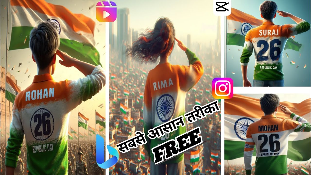 How to Create 3D Ai 26 January Republic Day Image 26 January Photo ...