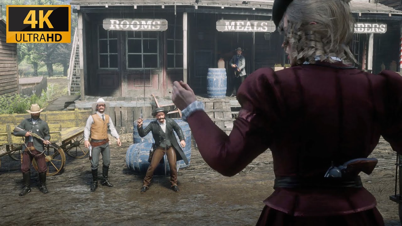 Valentine Bank Robbery - Red Dead Redemption 2 | PC 4K 60FPS | RTX 3080 ...