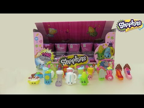 Shopkins Season 2 Full Box 30 Huge Blind Baskets Surprise Bags Opening!
