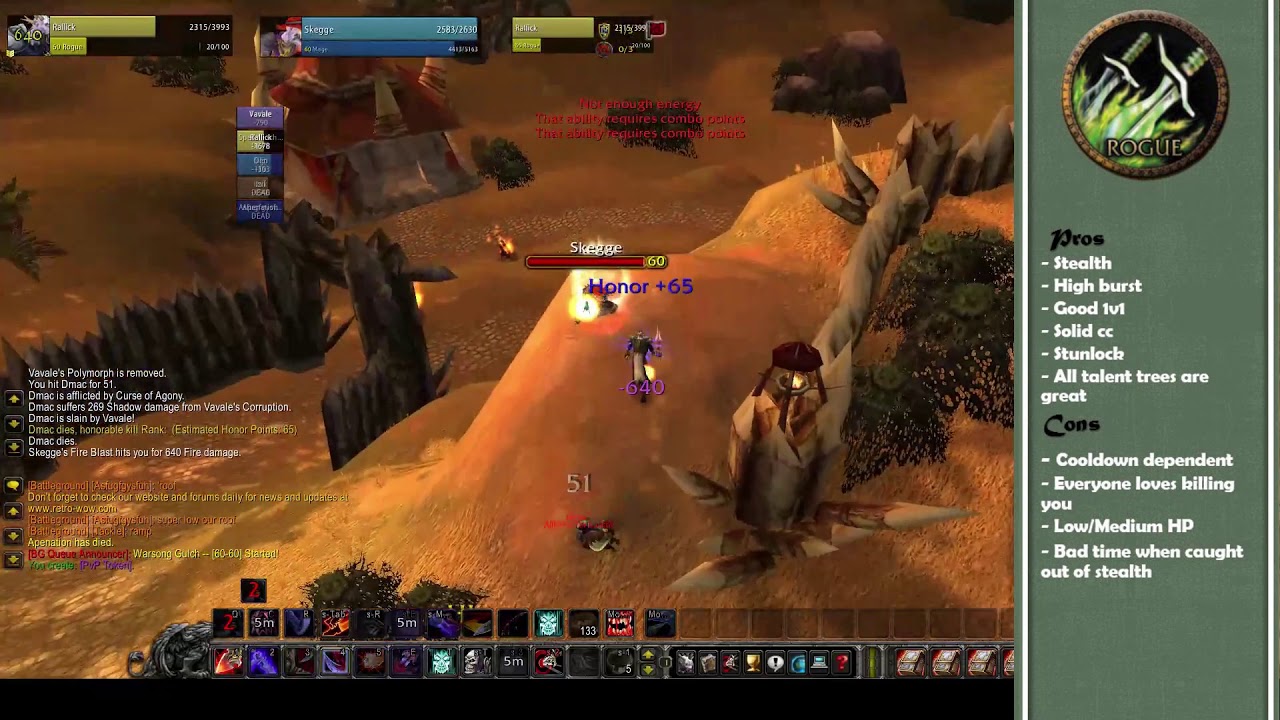 WOW Classic - PVP Class Guide - YouTube