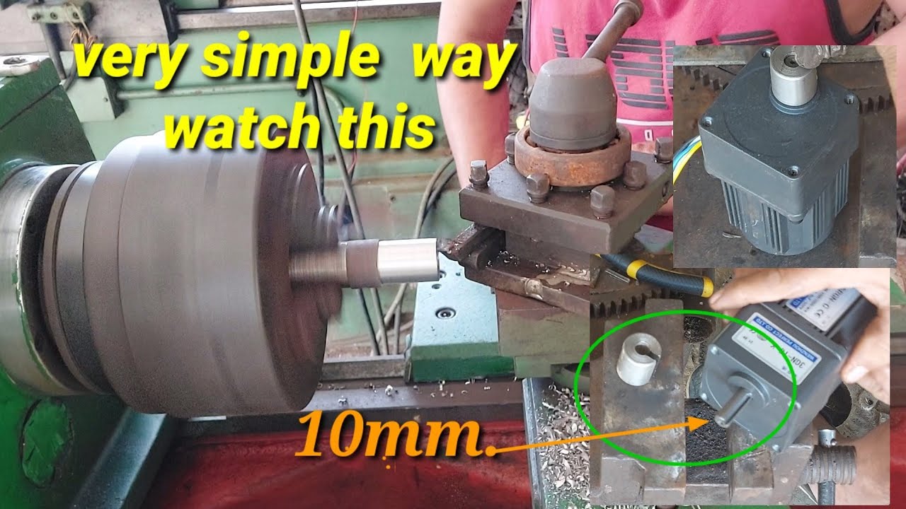 How to fabricate electric motor adaptor for lechon manok - YouTube