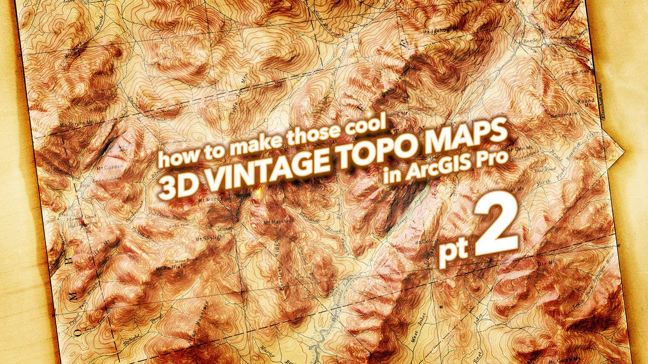 How to Make those Cool 3D Vintage Topo Maps: pt2 - YouTube