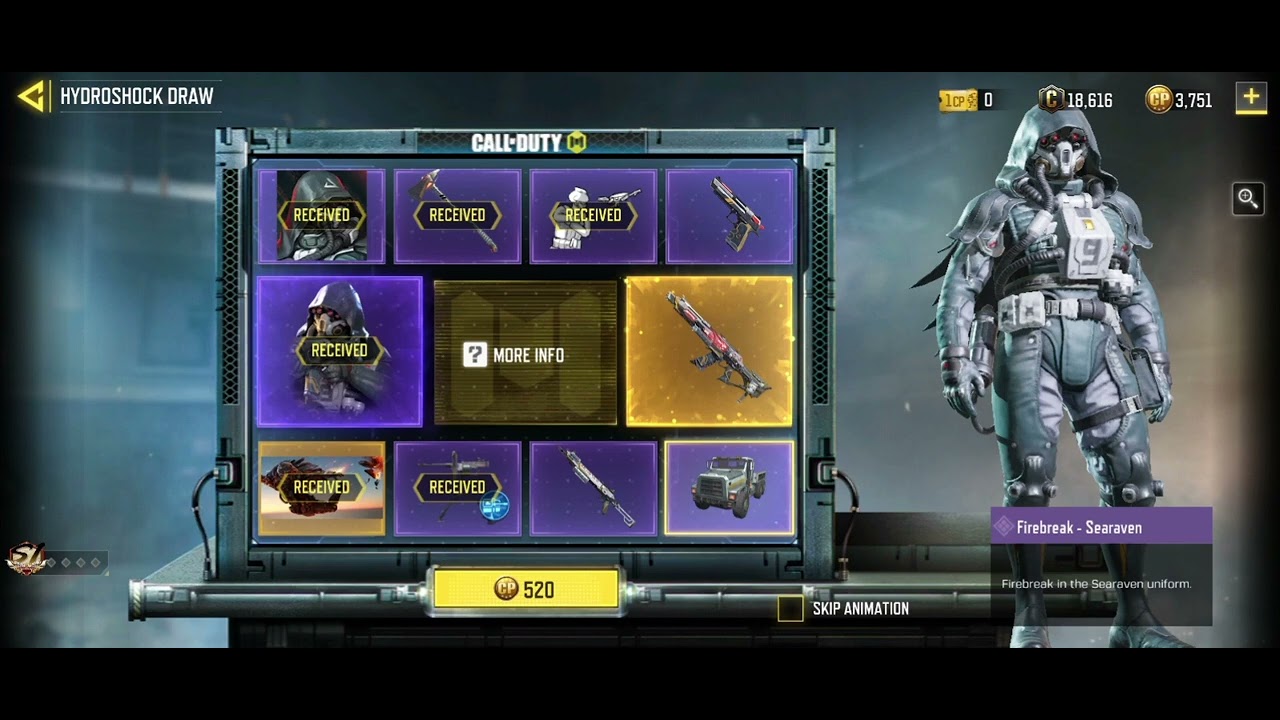 My first legendary draw hydroshock draw unlock in codm. - YouTube