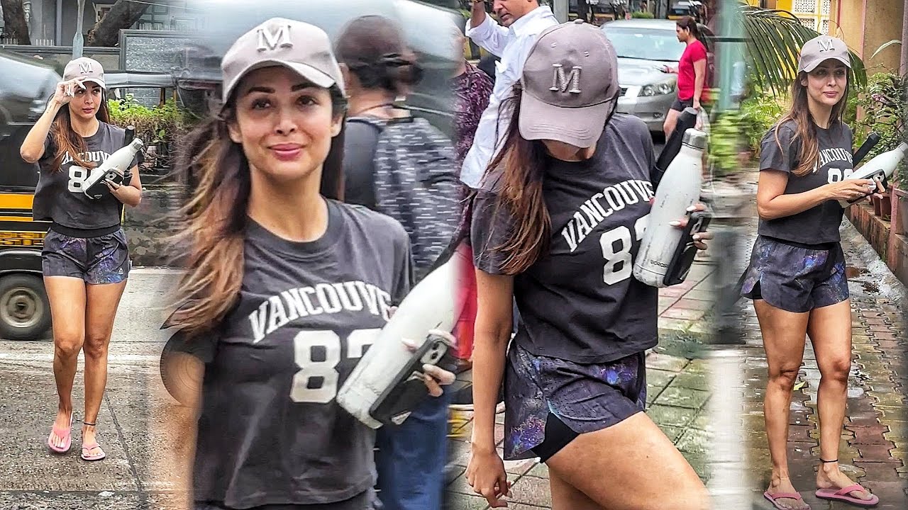 Hot 🔥 Malaika Arora's Stunning Yoga Session in Bandra - YouTube