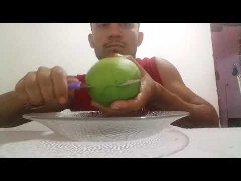 # 5 desafio comer manga com leite e gelo com sal na mão