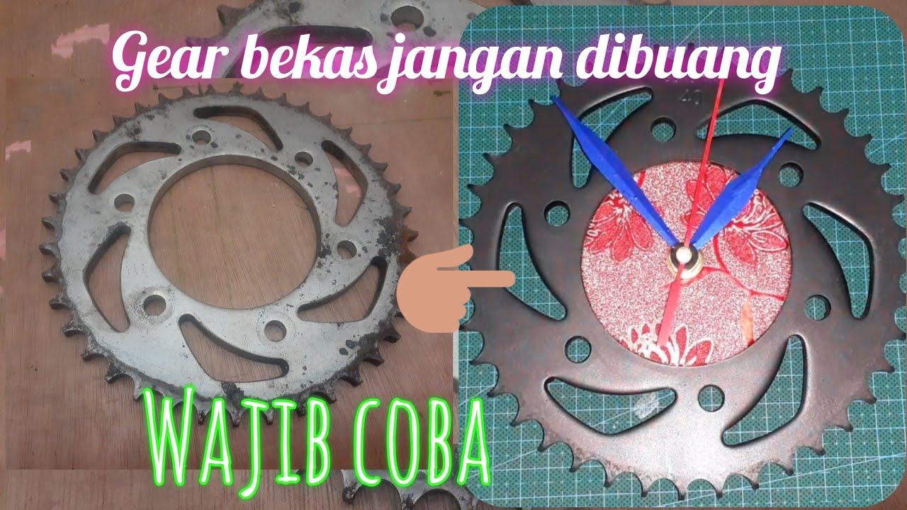 JAM DINDING DARI GEAR BEKAS auto keren - YouTube