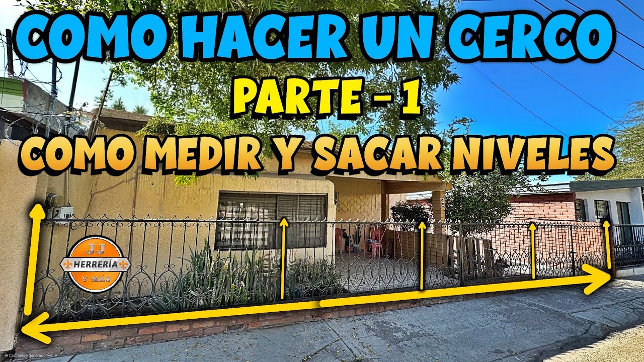 Como MEDIR y SACAR Niveles Para FABRICAR UN CERCO Parte 1 - YouTube