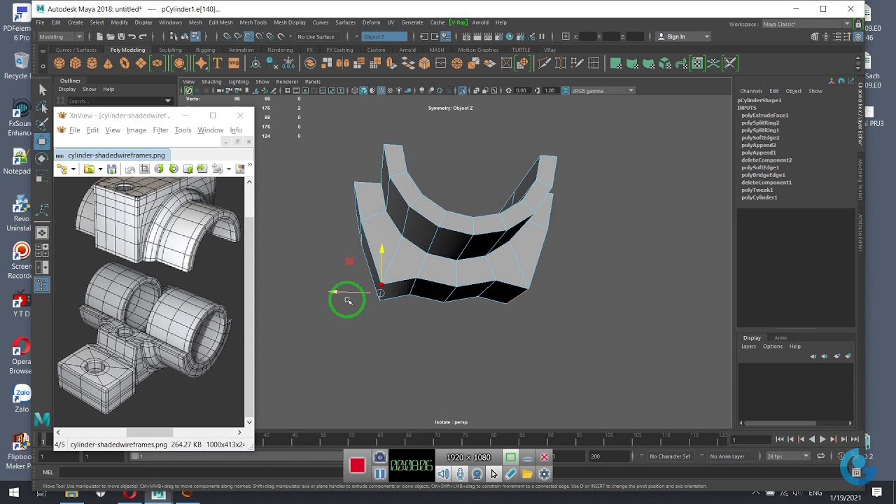 Maya I Hard surface Technique 3 - YouTube