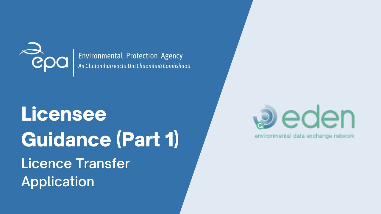 Licensee Guidance (Part 1) for Completing of Licence Transfer ...