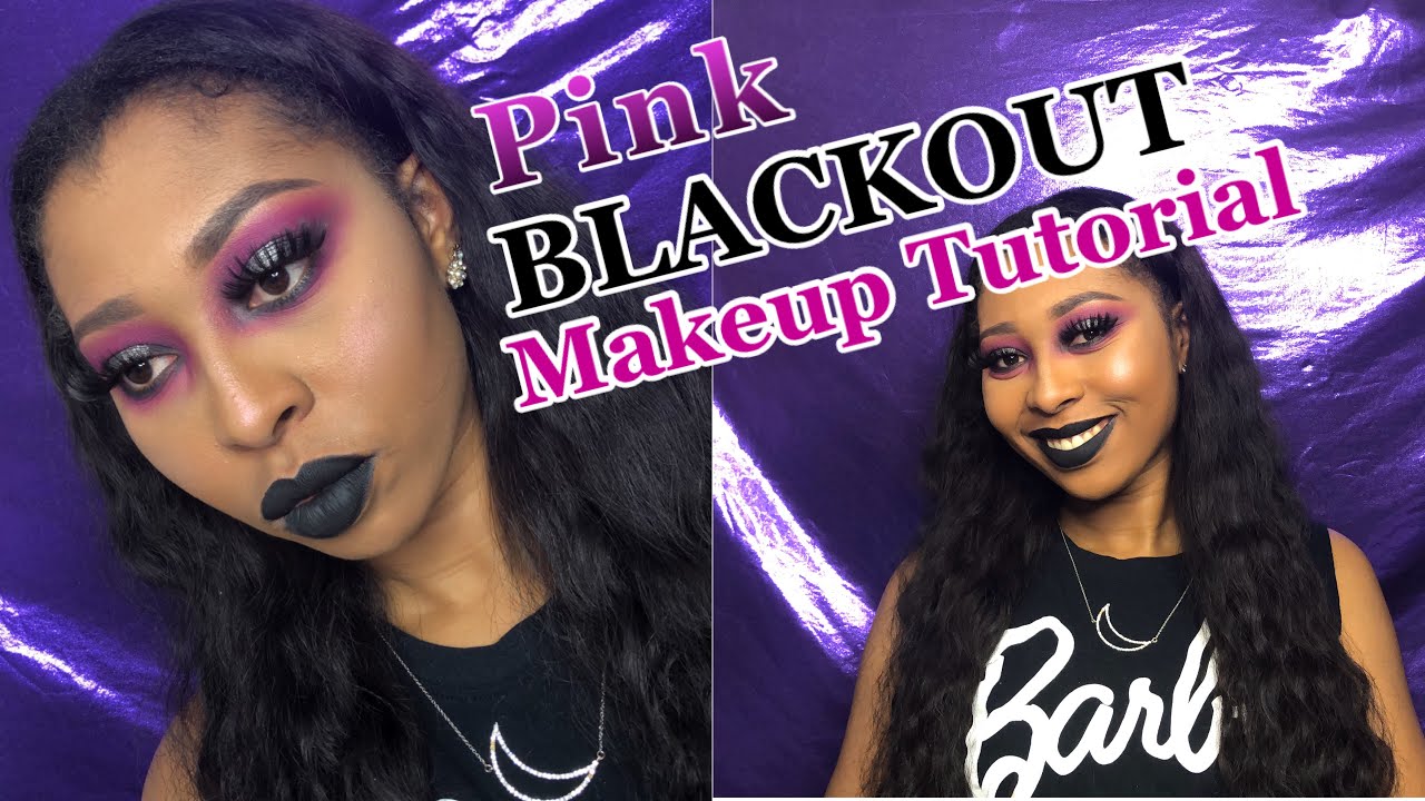 BLACKOUT makeup tutorial - YouTube
