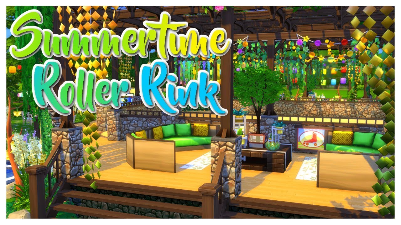 ☀️COLLAB with MsGryphi☀️Summertime Roller Rink || The Sims 4 Speed ...