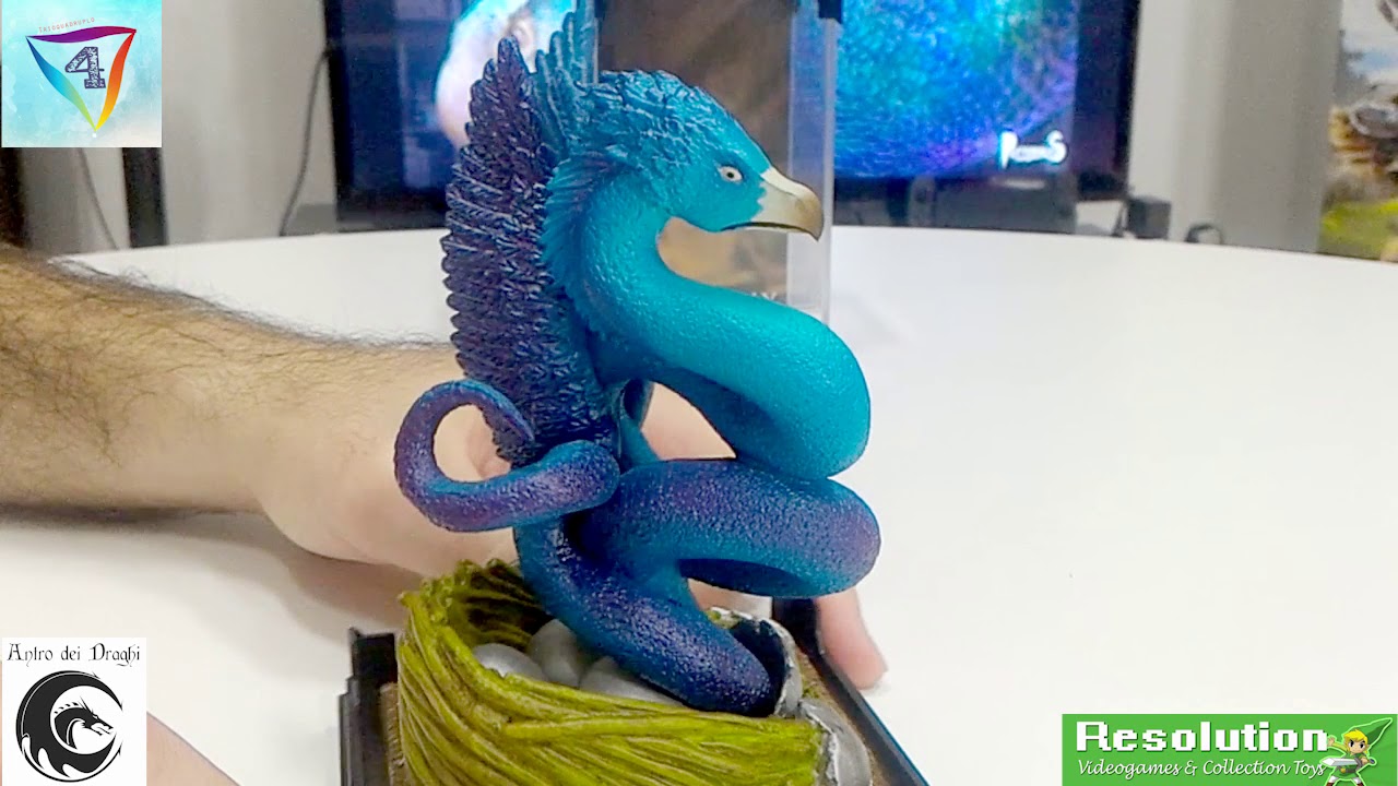 Fantastic Beasts Magical Creatures Statue Occamy - YouTube