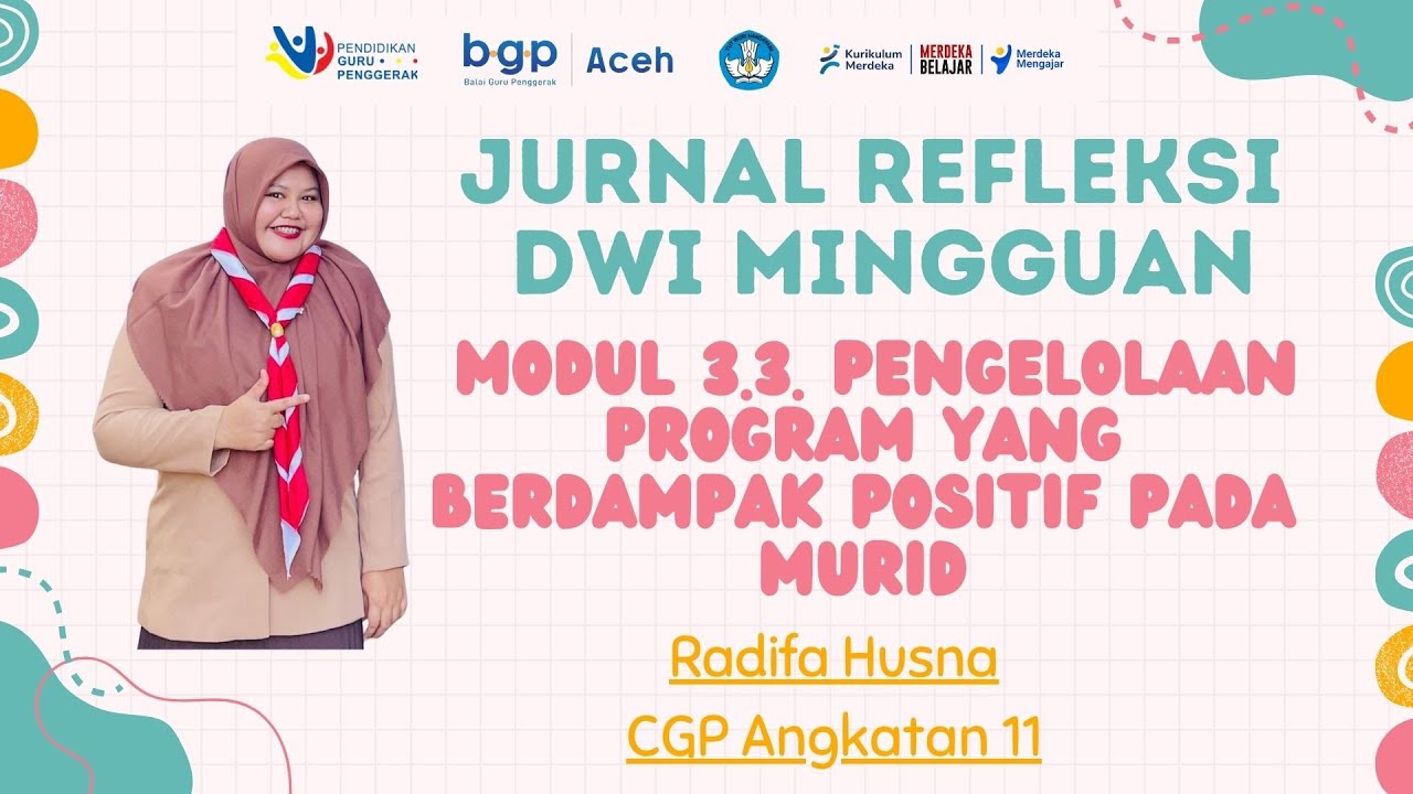 urnal Refleksi Dwi Mingguan Modul 3.3 Pengelolaan Program Yang ...