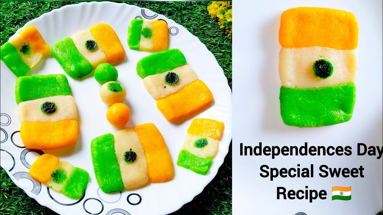Independence day Special Sweet recipe | Tricolour sweet recipe | 15 ...