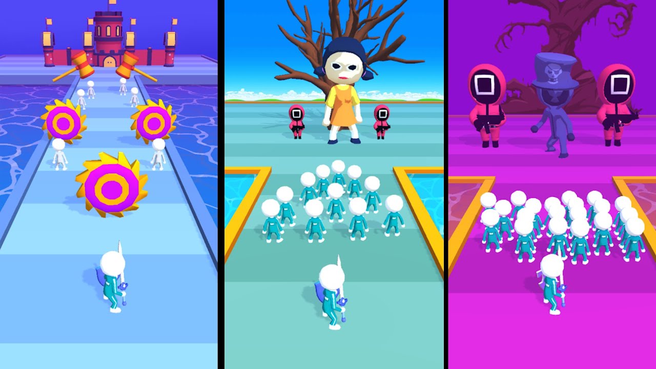 Squid Game Android Runner - 456 Run Challenge Clash 3D WolfFight ...