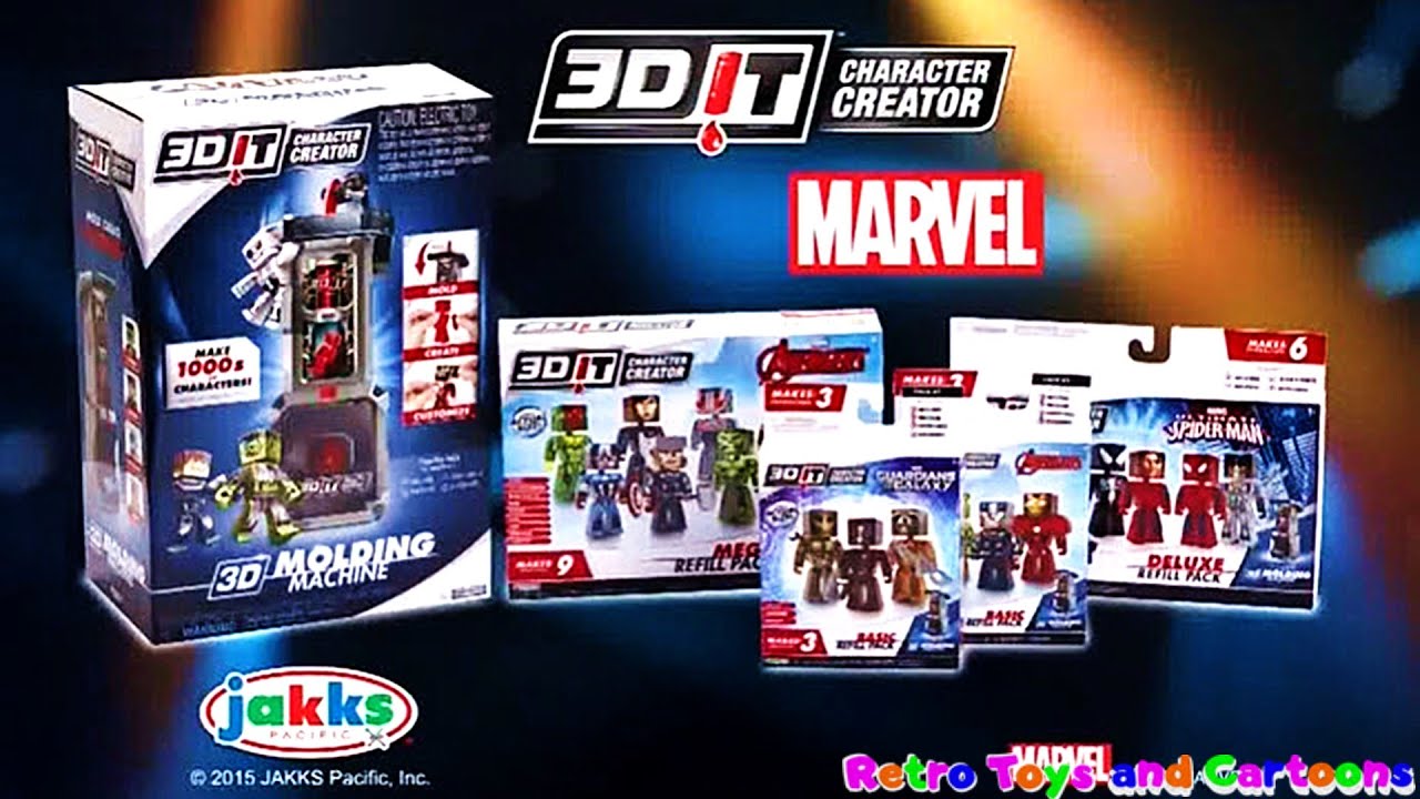 Marvel Avengers 3DIT Character Creator Commercial Retro Toys and ...
